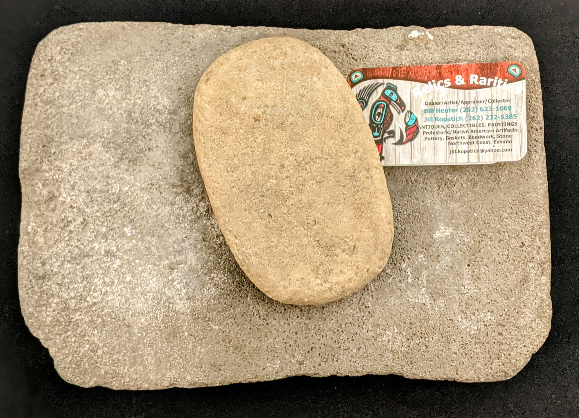 Relics & Rarities - Native American Grinding Stone - 2021 Faces of Hope ...